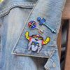Voltron Defender of the Universe Head Enamel Pin – HAN CHOLO
